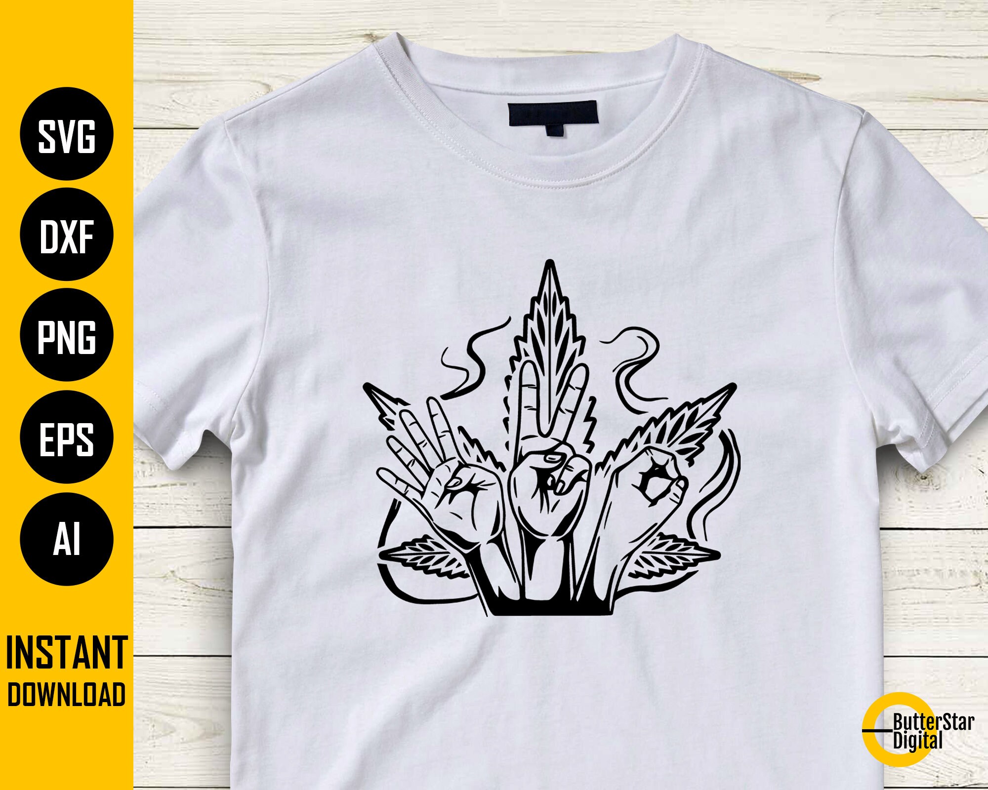 420 Hand Signs SVG Marijuana SVG Weed Leaf Shirt Decor - Etsy Canada