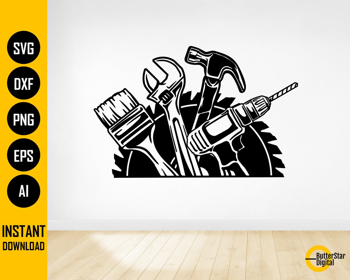 Handy Men SVG Carpentry Tools SVG Catch Equipment - Etsy