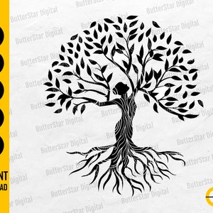 Woman Tree SVG | Women Empowerment SVG | Tree With Roots | Cricut ...