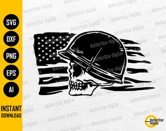 Fallen Soldier Tribute SVG | US Army War Hero Boots Dog Tag Gun Helmet ...