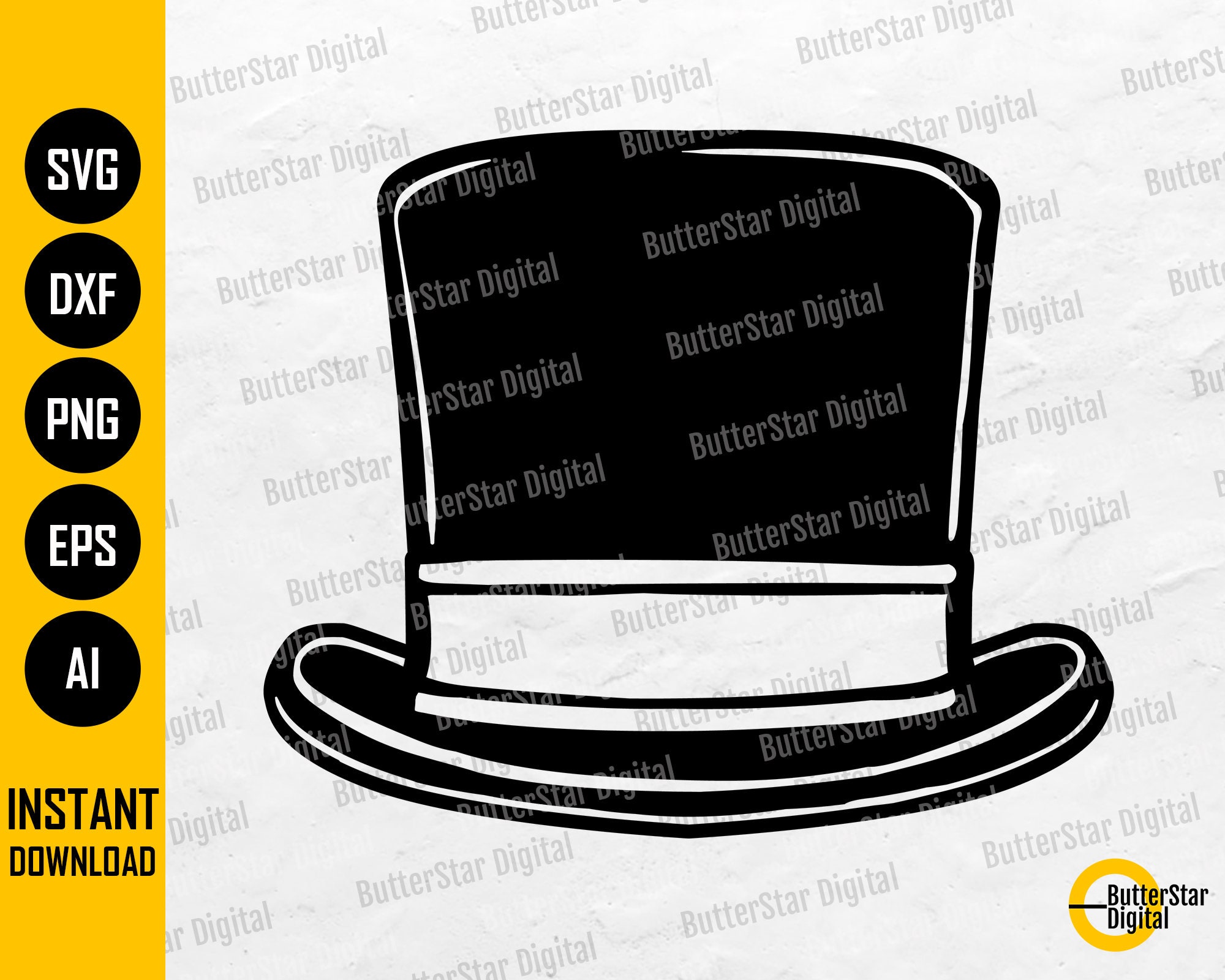 Striped Top Hat SVG Classy SVG Distinguished Gentlemen - Etsy Canada