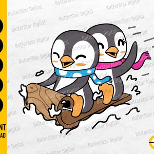 Winter Penguins BUNDLE SVG | Funny Cute Holidays SVG | Shirt Gift Decal ...