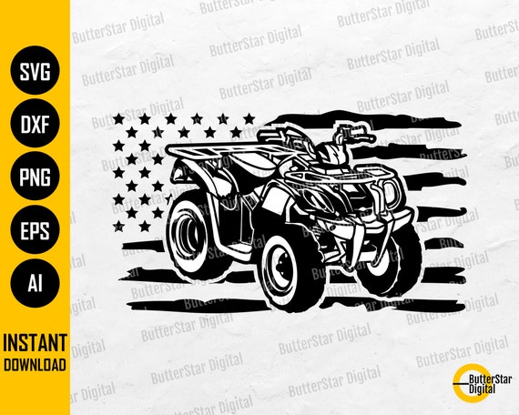 US ATV Svg American Quad Bike Svg USA 4x4 Off Road All | Etsy