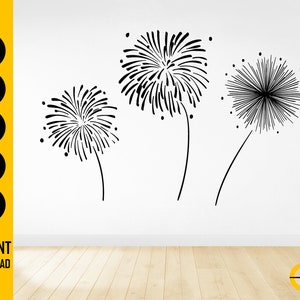Fireworks SVG Celebration SVG Wall Art Decal Vinyl Decor Decoration ...