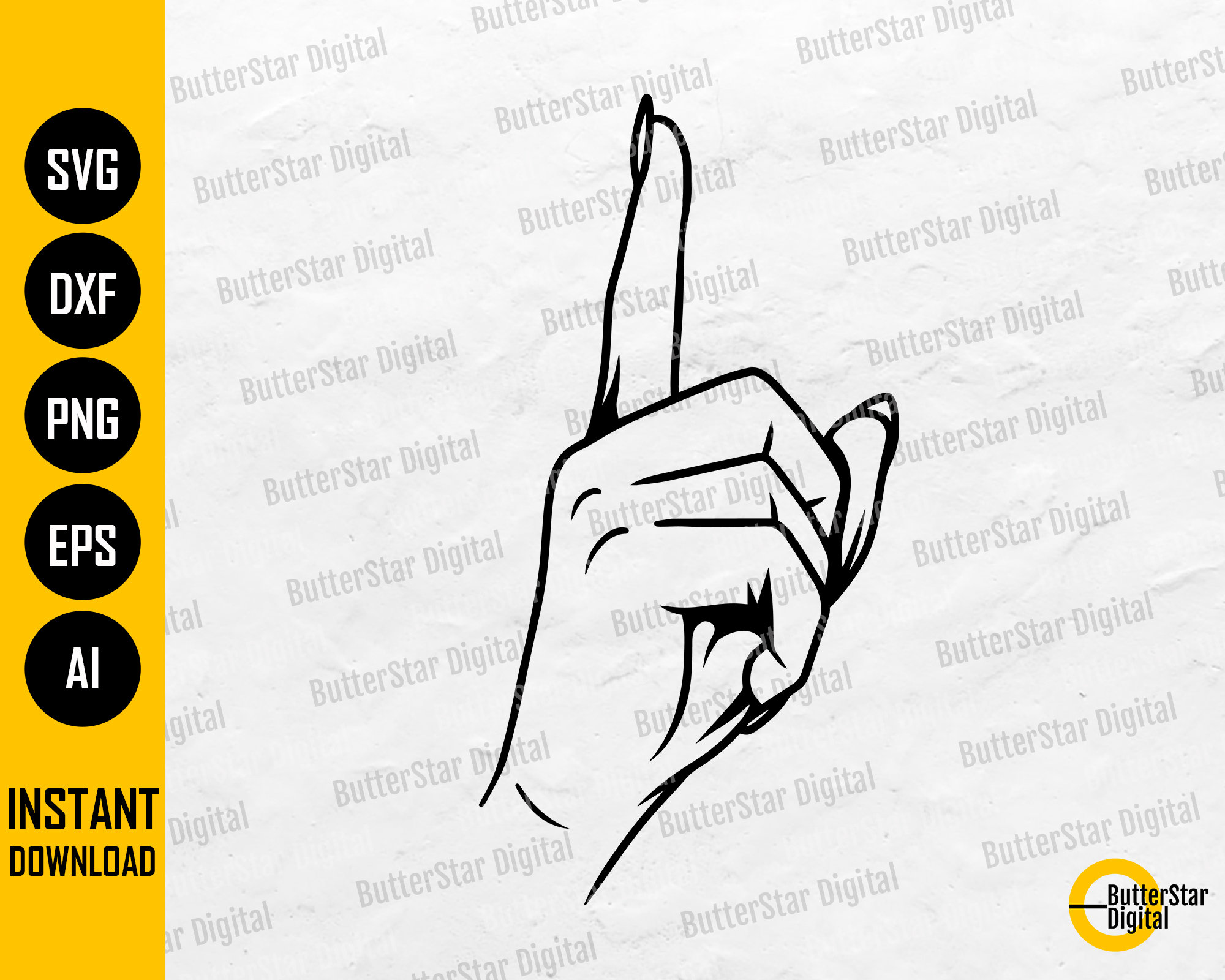 Woman's Index Finger SVG | Hush SVG | Pointing up Hand Gesture SVG ...