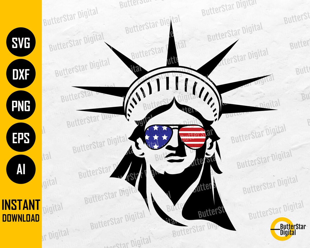 Lady Liberty Head SVG Statue of Liberty SVG USA Patriotic T-shirt ...