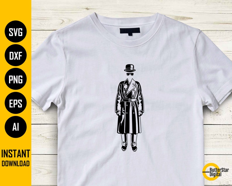 Invisible Man SVG | Science Fiction Movie Character SVG T-shirt Decal ...