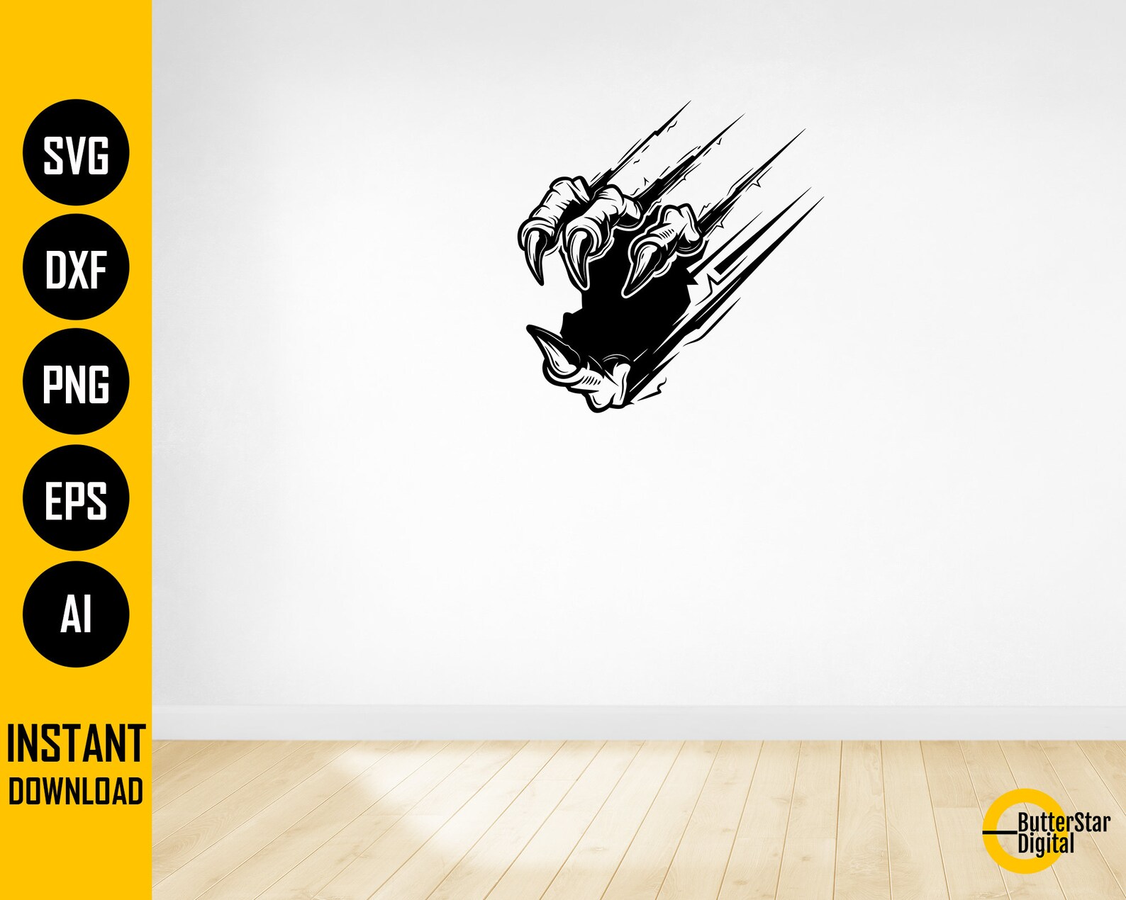 Dinosaur Claw Mark SVG Dino Scratch SVG Monster Claws SVG - Etsy Norway