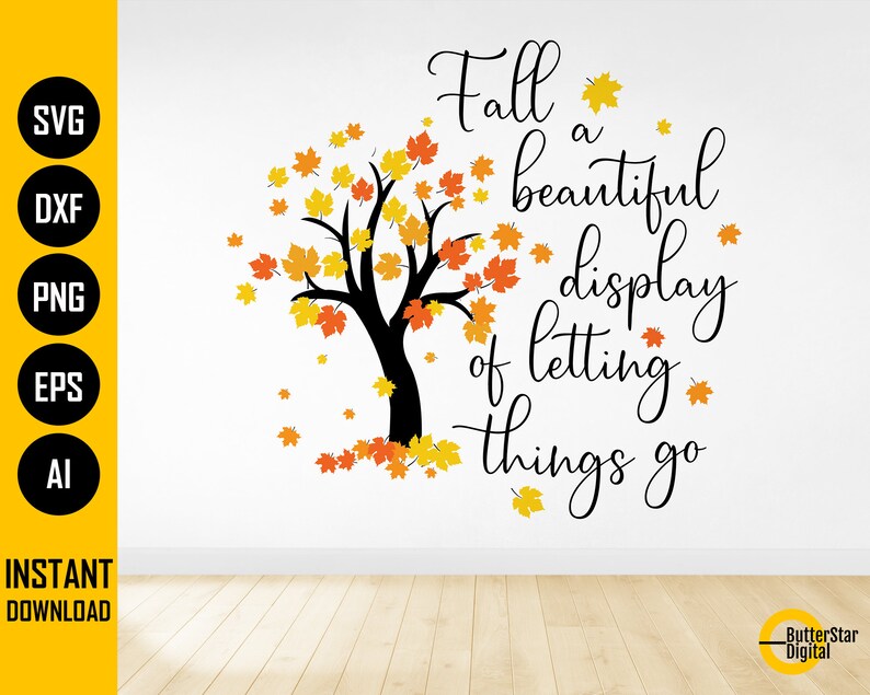 Fall Tree SVG A Beautiful Display of Letting Things Go | Etsy