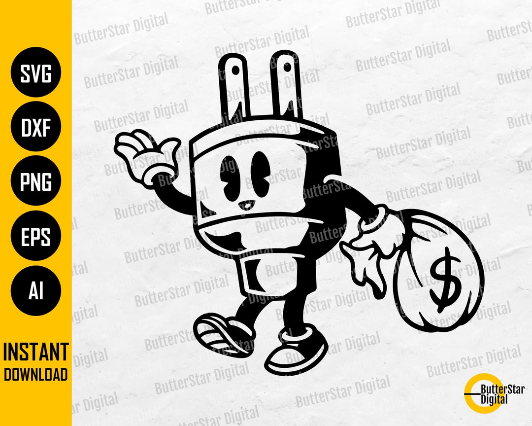 Cute Electric Plug Money Bag SVG | Bandage Rich Savage Hip Hop Rap ...