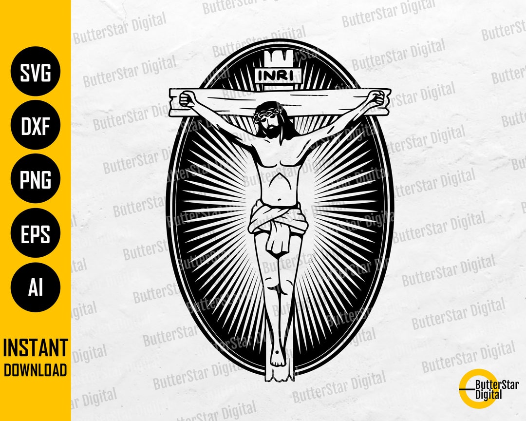 Crucifix SVG | Jesus Christ SVG | Cross SVG | Religious Christian Faith ...
