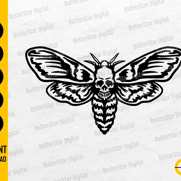 Gothic Moth Svg - Etsy