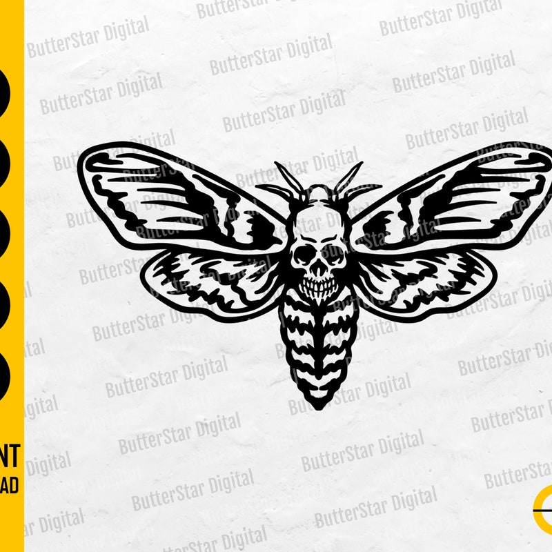 Gothic Moth Svg - Etsy