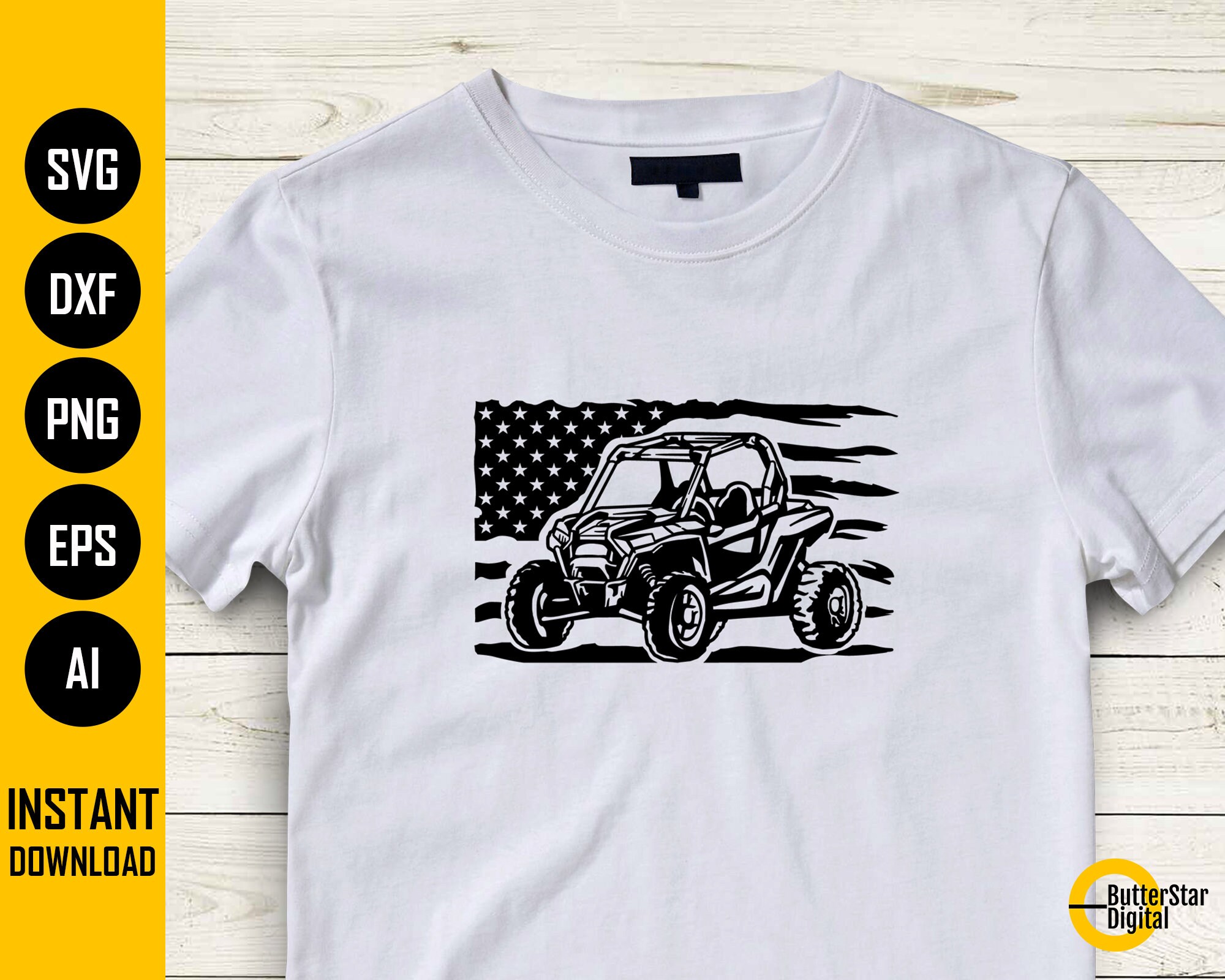 USA Flag ATV Svg American Dune Buggy SVG 4x4 off Road All - Etsy