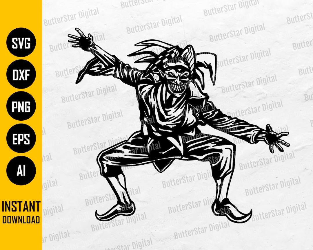 Evil Jester SVG | Circus SVG | Clown SVG | Horror Svg | Cricut Cut File ...
