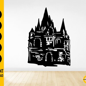 Scary Castle SVG | Haunted House SVG | Halloween Home Decoration Decor ...