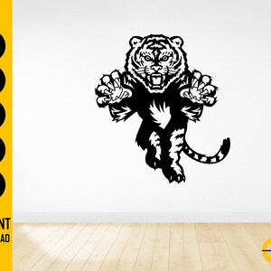 Pouncing Tiger SVG | Tigers SVG | Team Mascot SVG | School Pride Svg ...