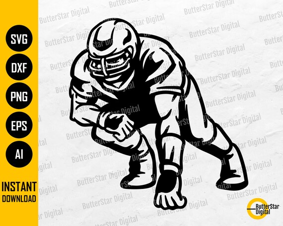 Football Player SVG Football Season SVG Football Cut Files - Etsy