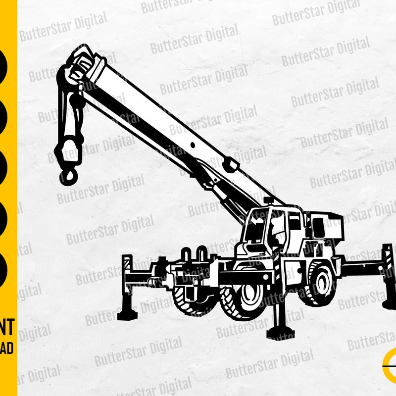 Crane Truck Svg - Etsy