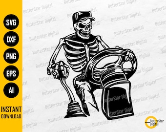 Skeleton Driving Svg - Etsy