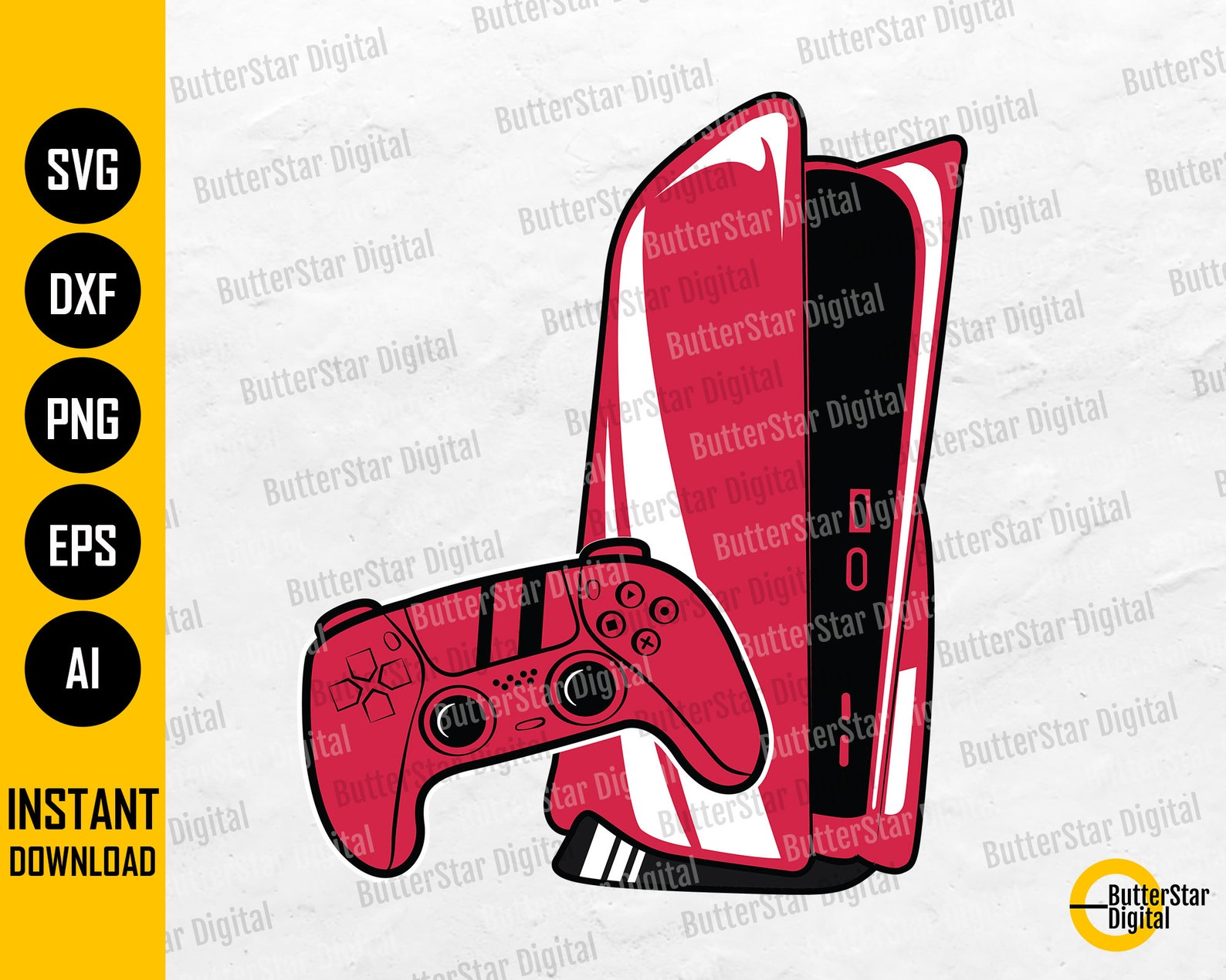 Game Console SVG | Video Game Illustration Drawing | Cricut File ...