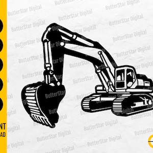Excavator SVG File | Construction SVG | Build Load Digger Mine Mining ...