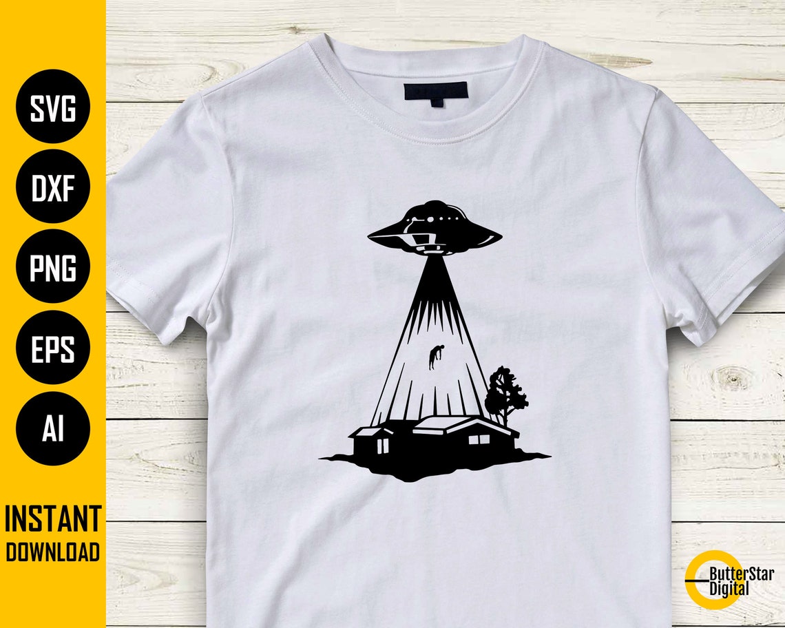 Alien Abduction SVG Unidentified Flying Object SVG UFO | Etsy