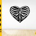 Ribcage Heart SVG Skeleton SVG Gothic Love Shirt Vinyl Stencil Tattoo ...
