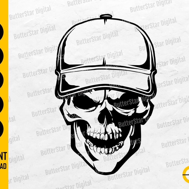 Skull Hat Svg - Etsy