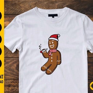 Weed Gingerbread Man SVG Smoke Cannabis Joint Smoking Marijuana Blunt ...