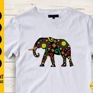Ethnic Elephant SVG | African Safari SVG | Wild Animal T-shirt Stickers ...