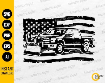Scrapbooking Snow Plow Truck SVG Snowplow Illustration Drawing Decal ...