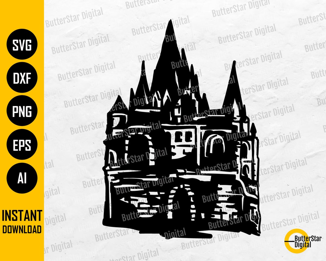 Scary Castle SVG | Haunted House SVG | Halloween Home Decoration Decor ...