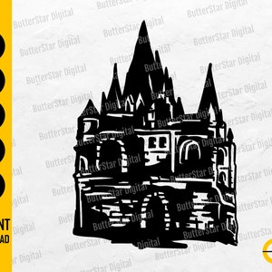 Scary Castle SVG | Haunted House SVG | Halloween Home Decoration Decor ...
