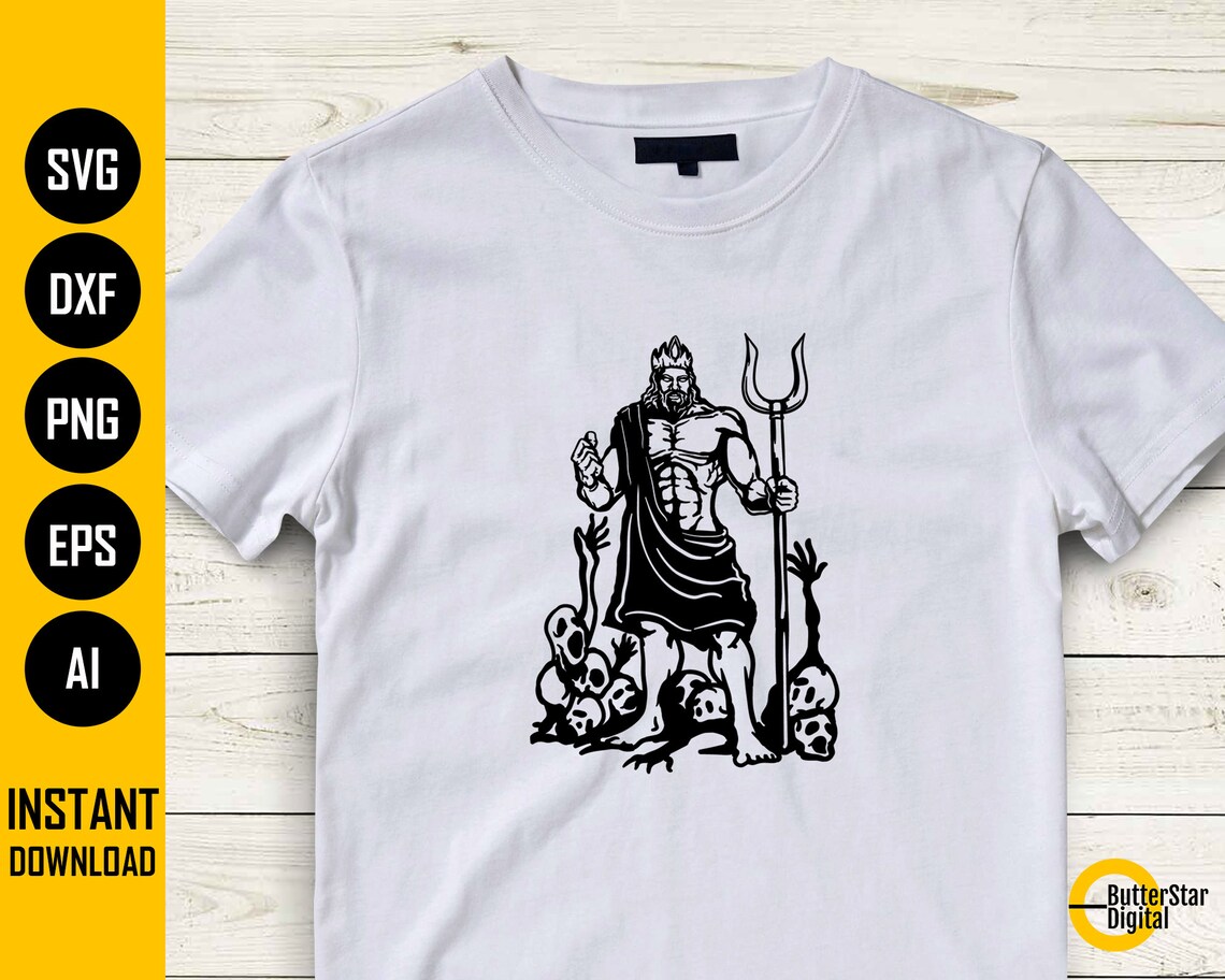Hades SVG Pluto SVG God of Underworld SVG Greece Roman | Etsy