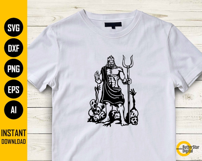 Hades SVG Pluto SVG God of Underworld SVG Greece Roman | Etsy