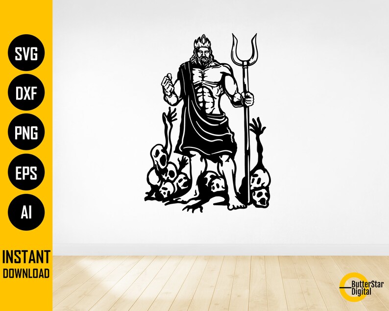 Hades SVG Pluto SVG God of Underworld SVG Greece Roman | Etsy