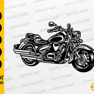 Motorcycle SVG | Motor Bike SVG | Chopper SVG | Motorbike Biker Rider ...