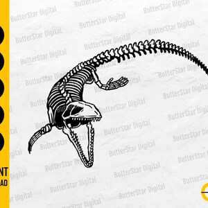 Skeleton Mosasaurus SVG | Water Dinosaur SVG | Dino SVG | Cricut Cut ...