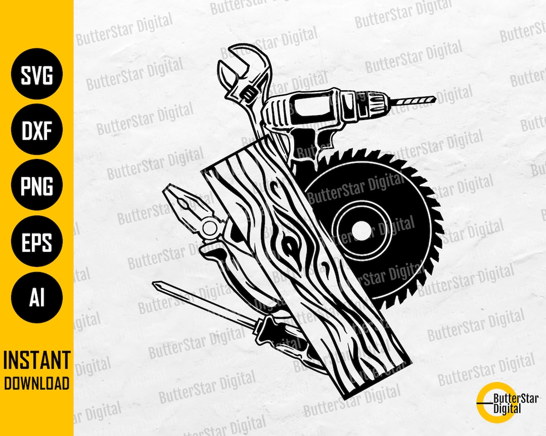 Carpenter Tools SVG | Carpentry SVG | Workshop SVG | Builder Svg ...