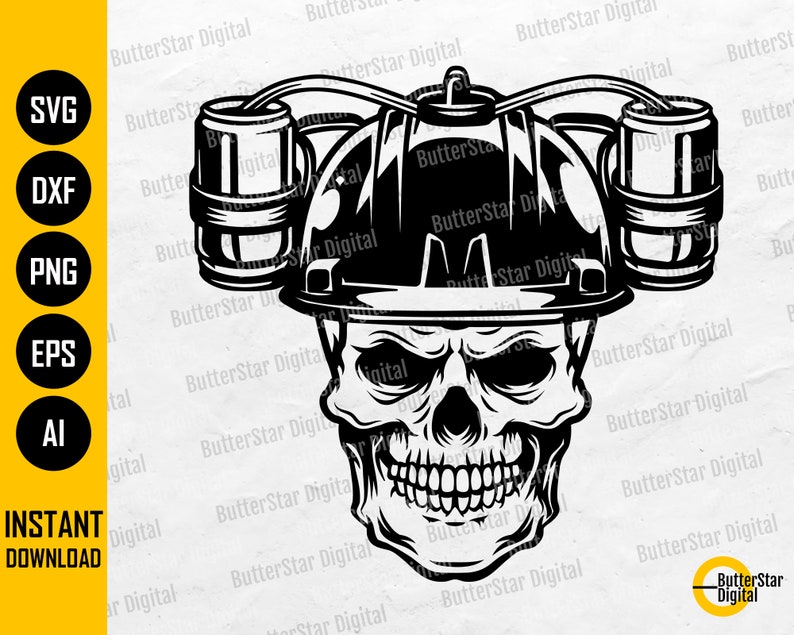 Skull With Beer Hat SVG Soda Can SVG Alcoholic Drink Drunk - Etsy