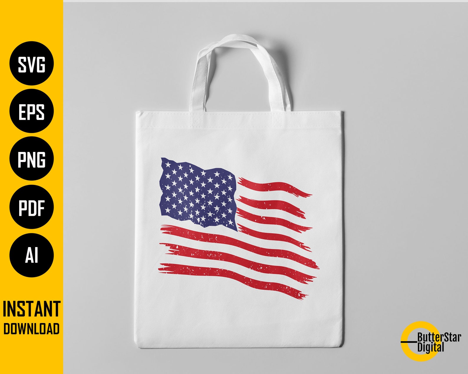 American Flag BUNDLE SVG United States of America Stars and - Etsy
