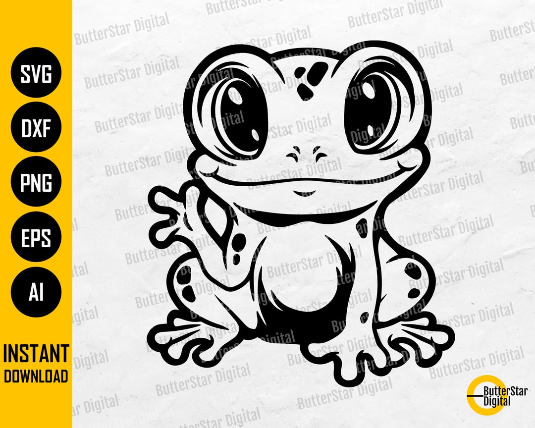 Cute Frog SVG | Toad SVG | Amphibian Svg | Reptile Pond Swamp Jump ...