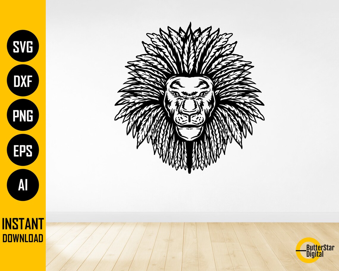 Leaves Hair Lion SVG Mane SVG Reggae SVG One Love Svg | Etsy