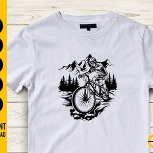 Mountain Biking SVG | MTB Biker SVG | Rider T-shirt Decal Vinyl Stencil ...