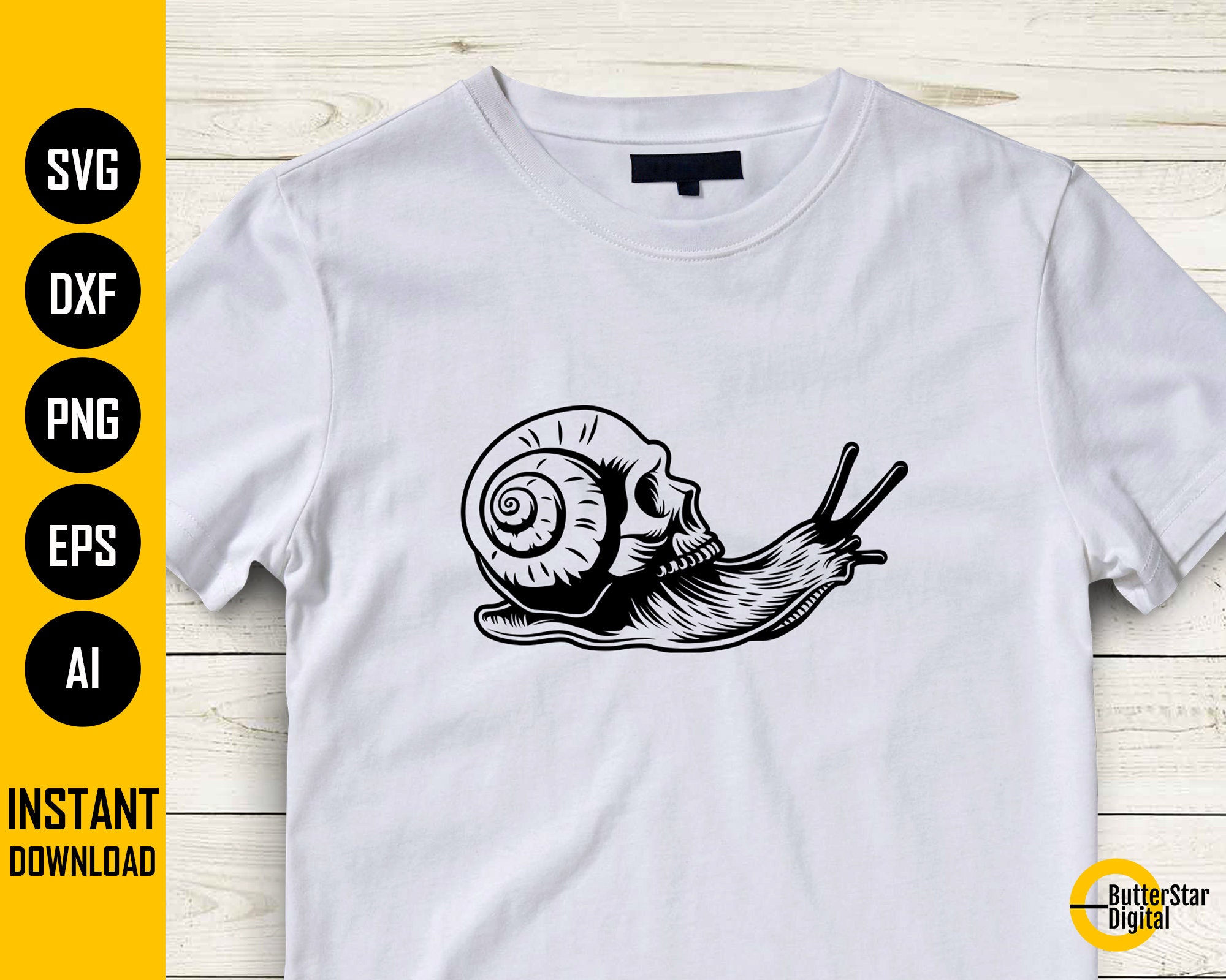 Snail Skull SVG Slug SVG Skeleton SVG Animal T-shirt - Etsy Australia