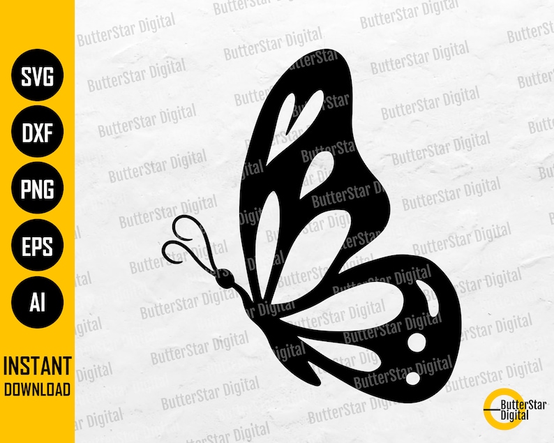 Butterfly Silhouette SVG | Butterflies SVG | Animal T-shirt Decor ...