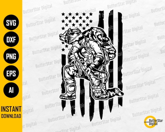 Silhouette Militaire à Genoux Kneeling Soldier Etsy Canada