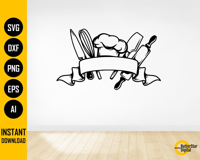 Baking Tools SVG Chef's Hat SVG Cook SVG Bake Oven - Etsy