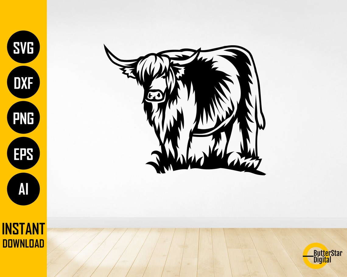 Highland Cow SVG Highland Cattle SVG Highland Heifer SVG - Etsy UK